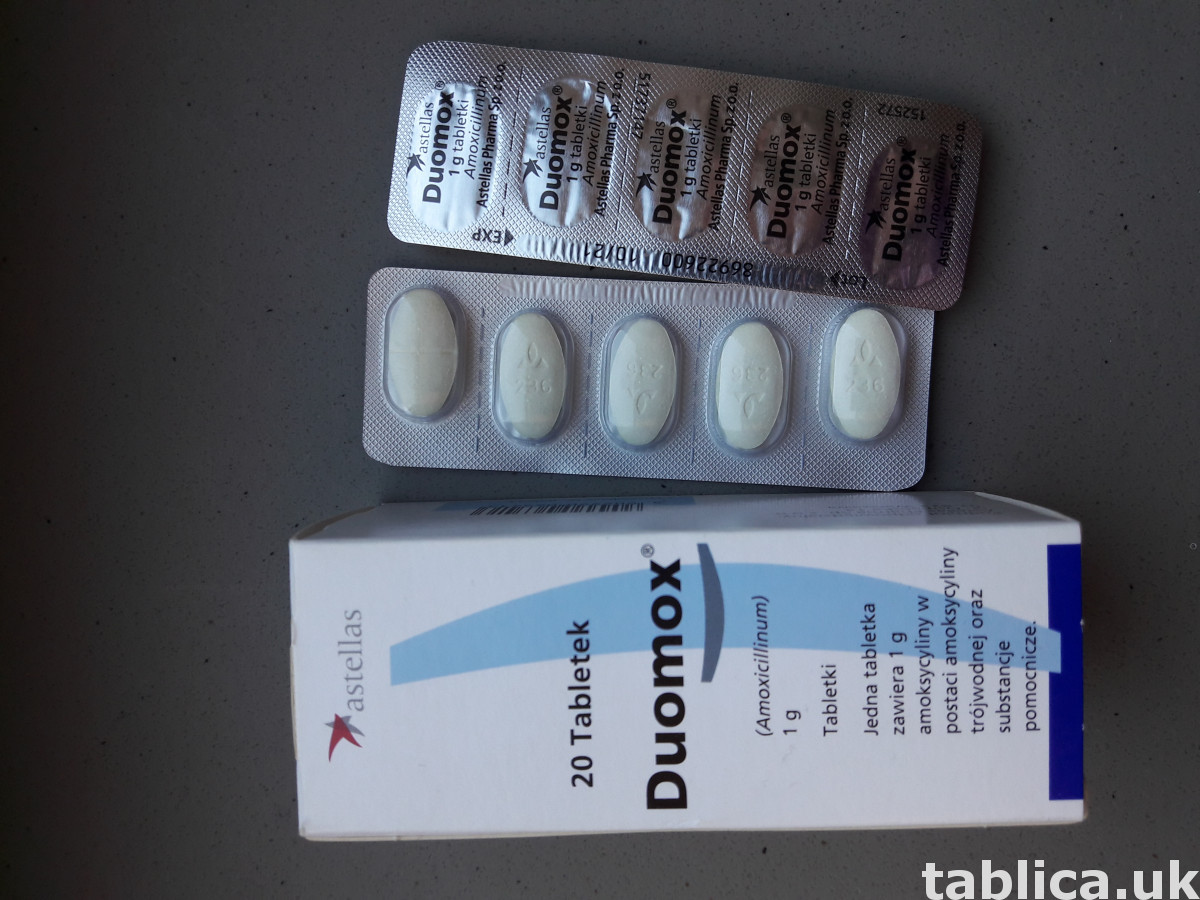 Antybiotyk Amoksycylina 1 g Duomox - 10 funtów - Ogłoszenia Zdrowie i ...